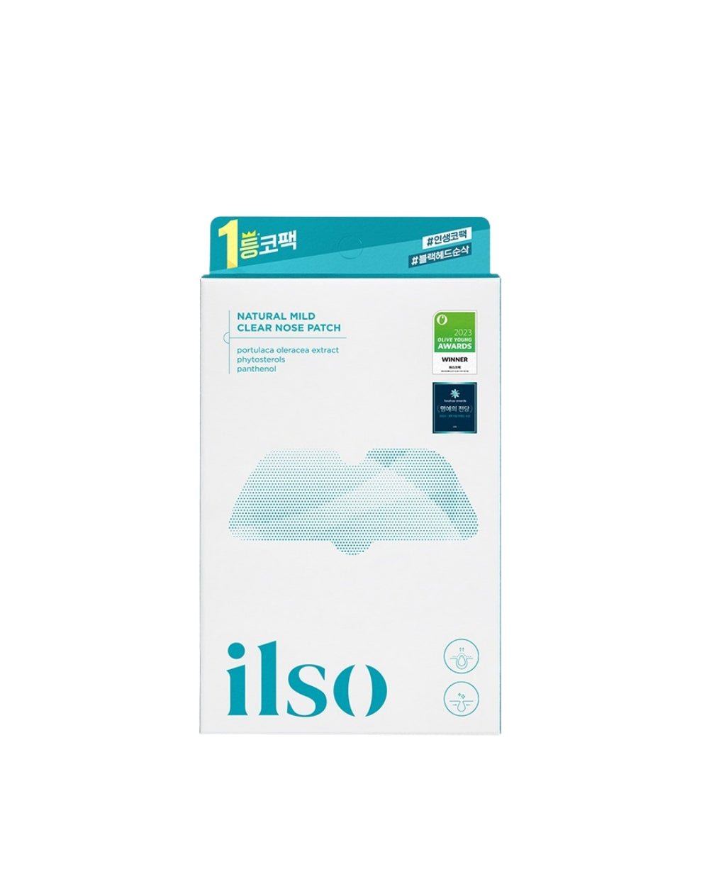 Ilso Natural Mild Clear Nose Patch, blackhead remover nose patch voor ...